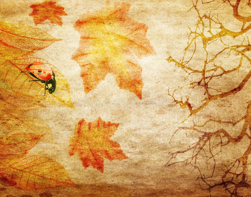 Grunge Abstract Fall Background Stock Illustration - Illustration of ...