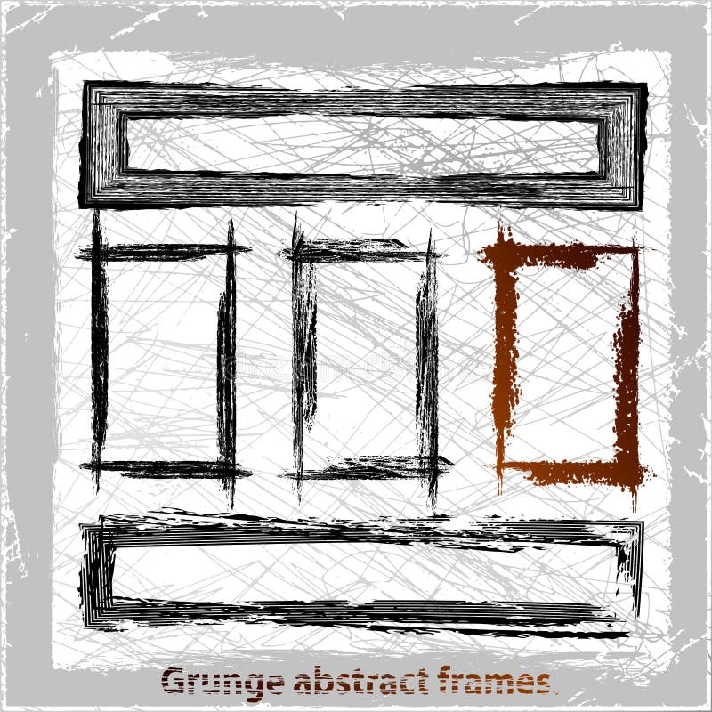 Grunge Abstract Design Elements. Stock Vector - Illustration of ...