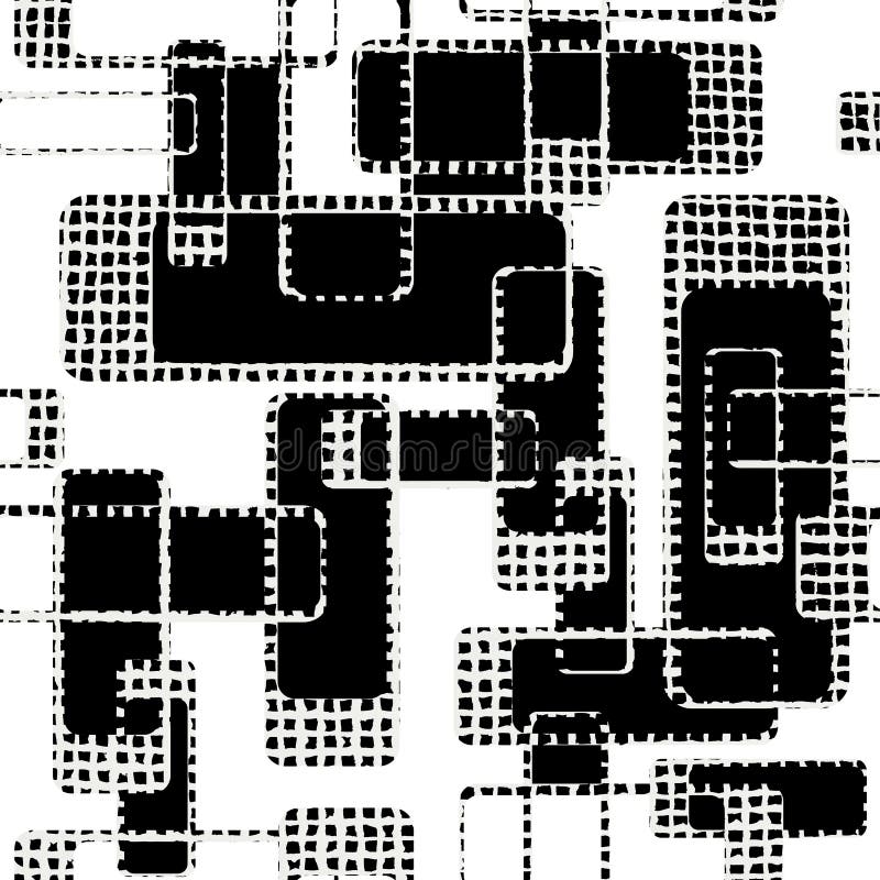 Grunge Grid Abstract Monochrome Illustration Background Stock ...
