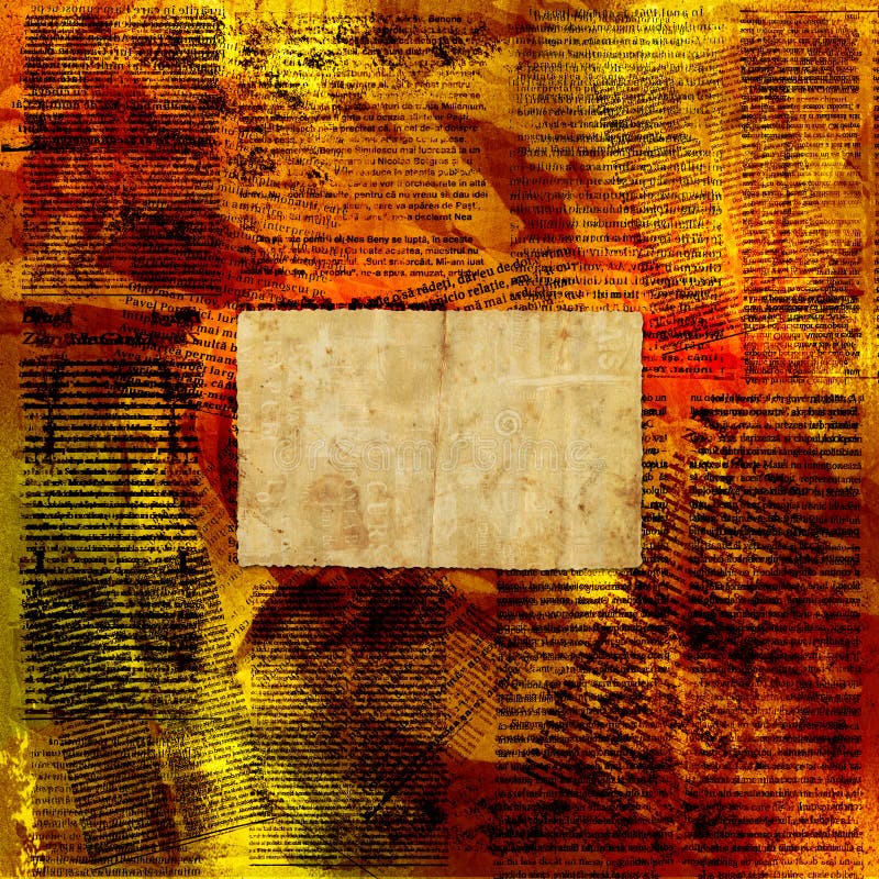 Grunge Abstract Newspaper Background Stock Illustration - Illustration ...