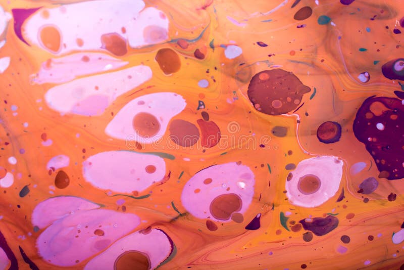 Abstract Paint Patterns on Colorful Background Stock Illustration ...