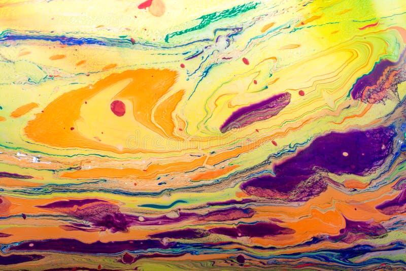 Abstract Paint Patterns on Colorful Background Stock Image - Image of ...