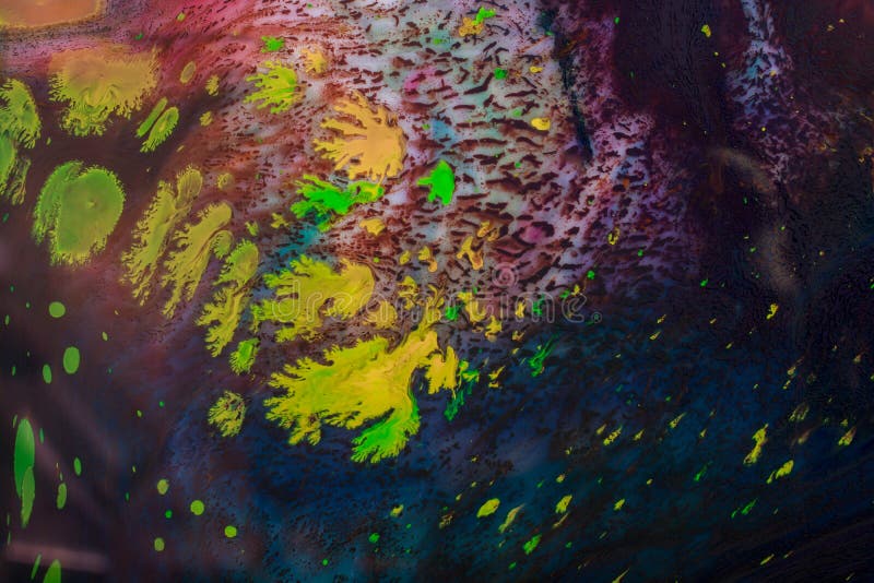 Abstract Paint Patterns on Colorful Background Stock Illustration ...