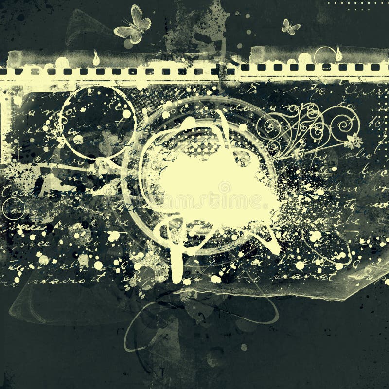 Grunge Abstract Textured Collage Stock Illustration - Illustration of ...