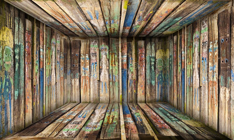 Grunge Abstract Urban Room Stage Background Stock Image - Image of dirt ...