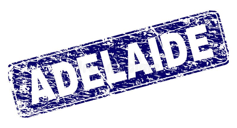 Grunge ADELAIDE Framed Rounded Rectangle Stamp Stock Vector ...