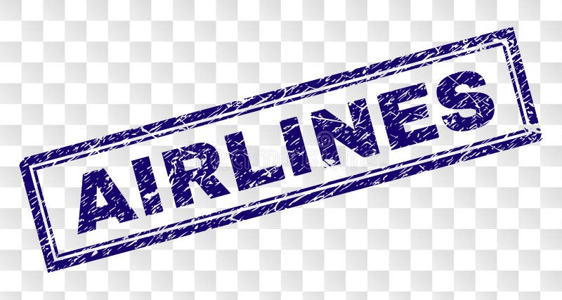 Grunge AIRLINES Rectangle Stamp Stock Vector - Illustration of corroded ...