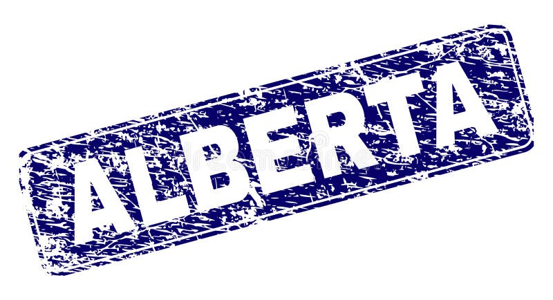 Grunge ALBERTA Framed Rounded Rectangle Stamp Stock Vector ...