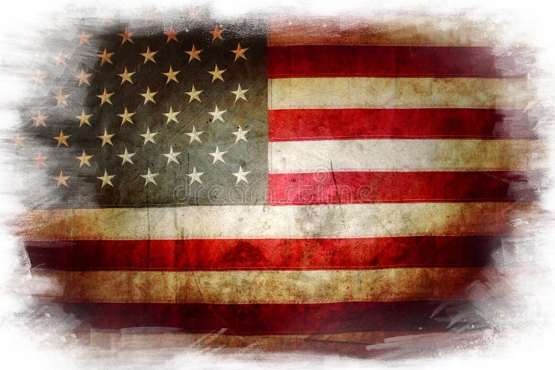 Grunge American flag stock image. Image of stripesquot - 315822935