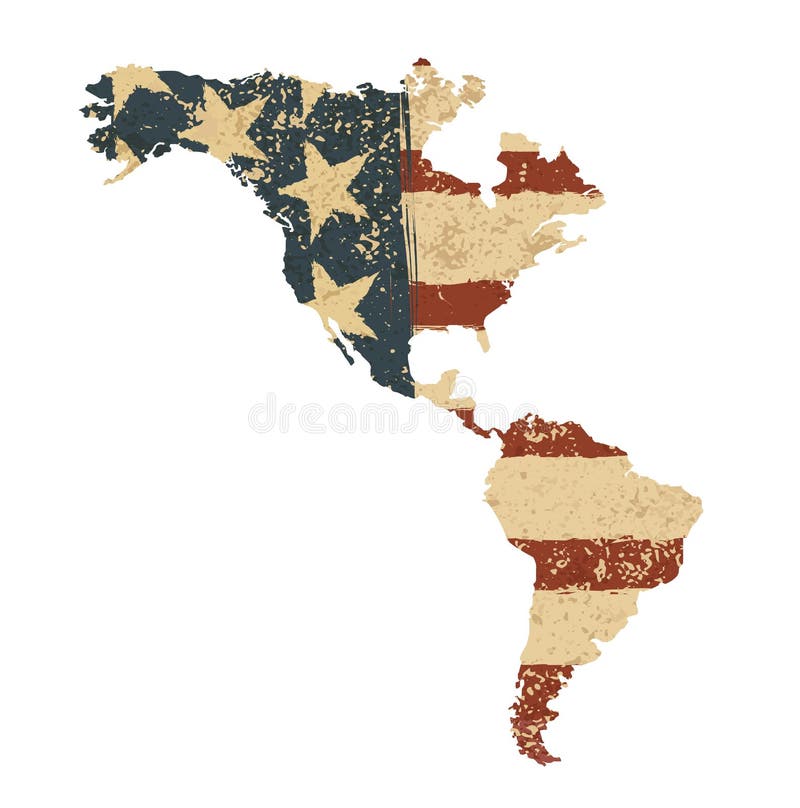 Grunge American flag map stock illustration. Illustration of patriotism ...