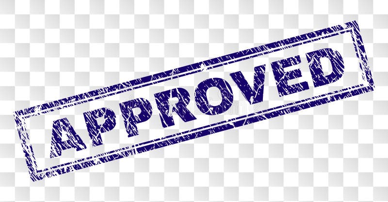 Grunge APPROVED Rectangle Stamp Stock Vector - Illustration of accepted ...