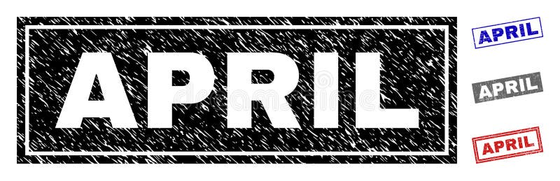 Grunge 1ST APRIL Rectangle Stamp Stock Vector - Illustration of blue ...