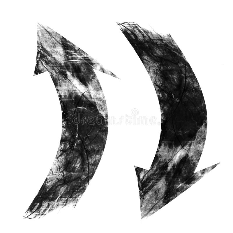 Set of grunge arrows stock vector. Illustration of backward - 21667916