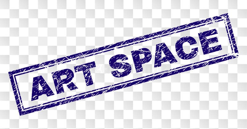 Grunge ART SPACE Rectangle Stamp Stock Vector - Illustration of space ...