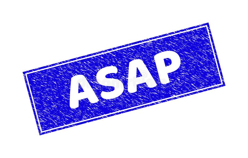 Asap Red Seal Rough Letters Isolated on White. Red Ink Grunge Rubber ...