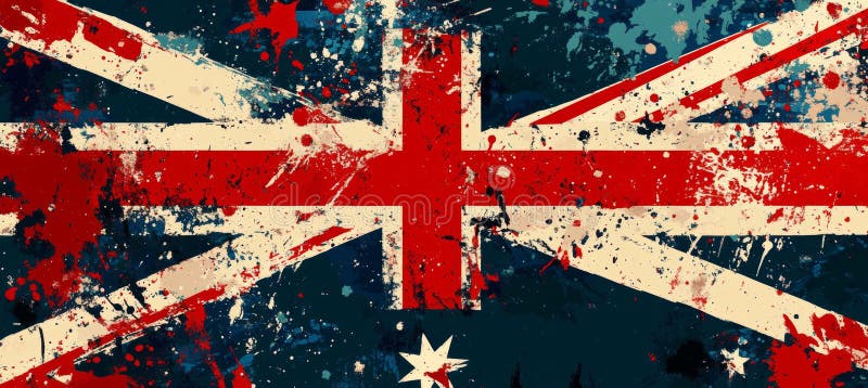 Grunge Australian Flag a Striking Illustration of the Australian Flag ...
