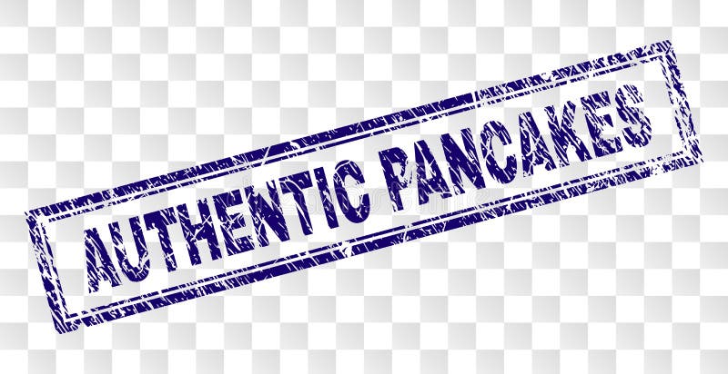 Grunge AUTHENTIC PANCAKES Rectangle Stamp Stock Vector - Illustration ...