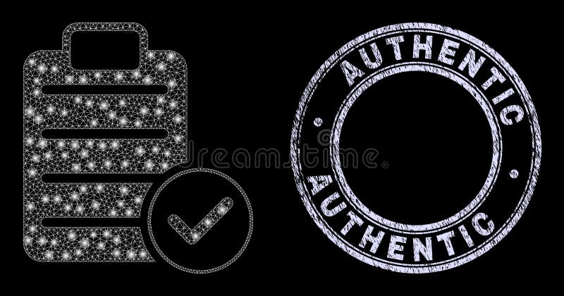 Grunge Authentic Watermark and Bright Net Accept Pad Text with Glitters ...