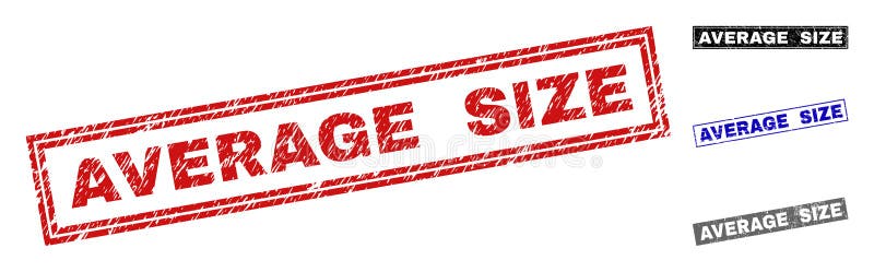 Grunge AVERAGE SIZE Scratched Rectangle Stamps Stock Vector ...