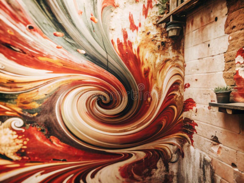 Grunge Background With Abstract Color Swirls Creating A Vibrant And Dynamic Effect Generative