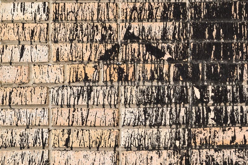 Background with Bricks and Bitumen Stock Image - Image of decorative ...