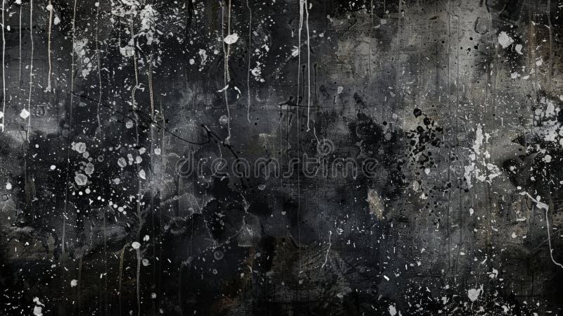 Grunge Background with a Dark, Gritty Texture, Featuring Splatters of ...