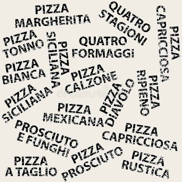 Pizza Names Stock Illustrations – 187 Pizza Names Stock Illustrations ...
