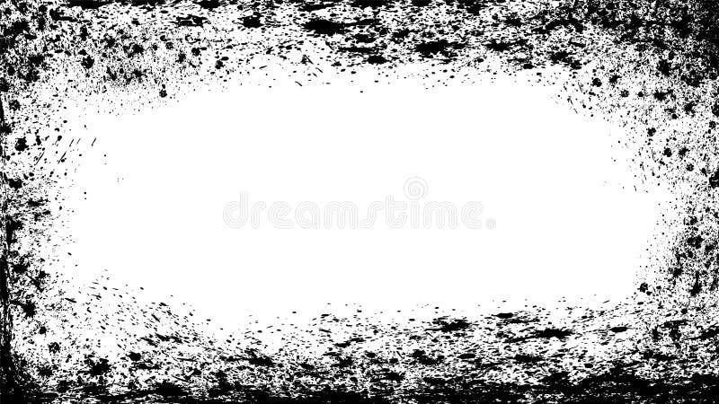 Grunge Background Frame, Border Overlay Texture Stock Illustration ...