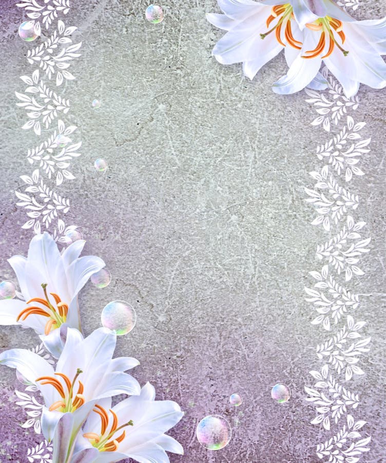 Pink and White Background with Lace Stock Vector - Illustration of card ...