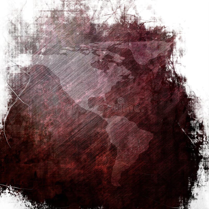 Grunge background with map stock illustration. Illustration of mixture ...