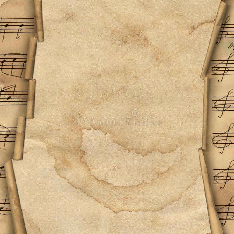 Aesthetic Music Themed Background Border Designs