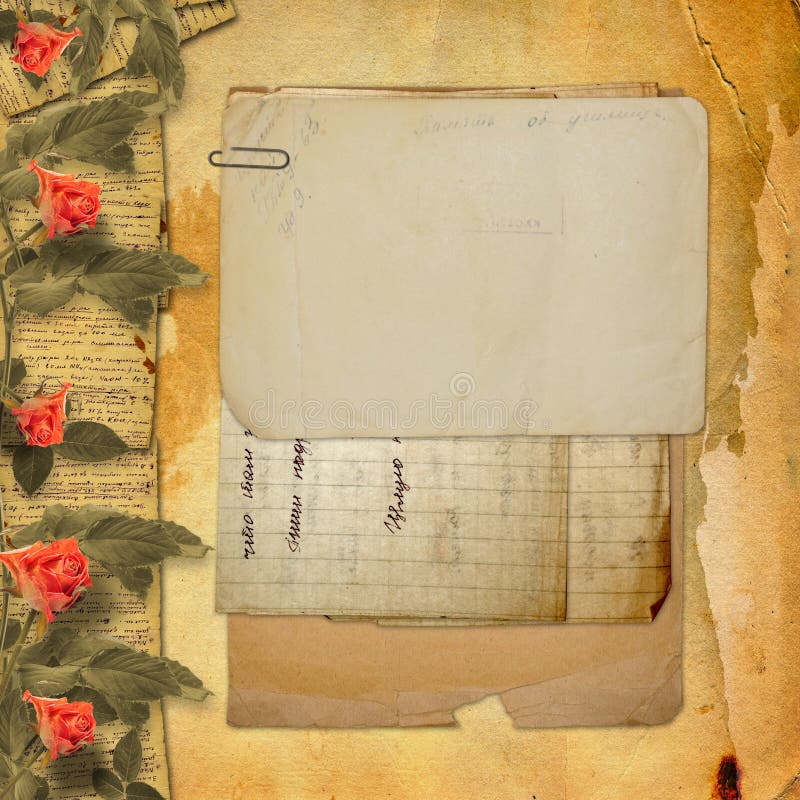 Grunge Notebook. a Writing-book in a Section Stock Illustration ...