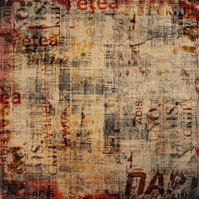 Grunge Background with Old Posters Stock Photo - Image of fashion ...