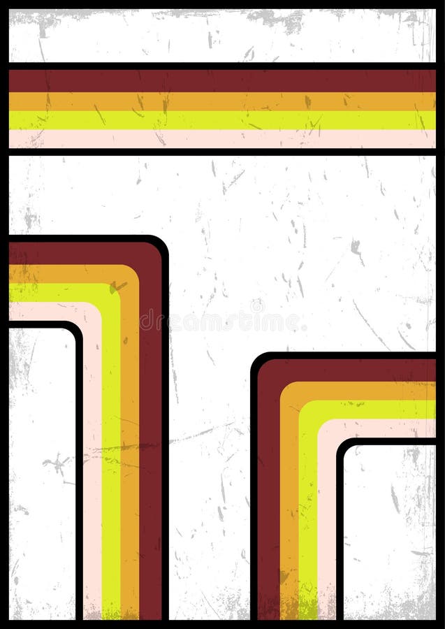 Grunge Background from the 1970s Stock Illustration - Illustration of ...