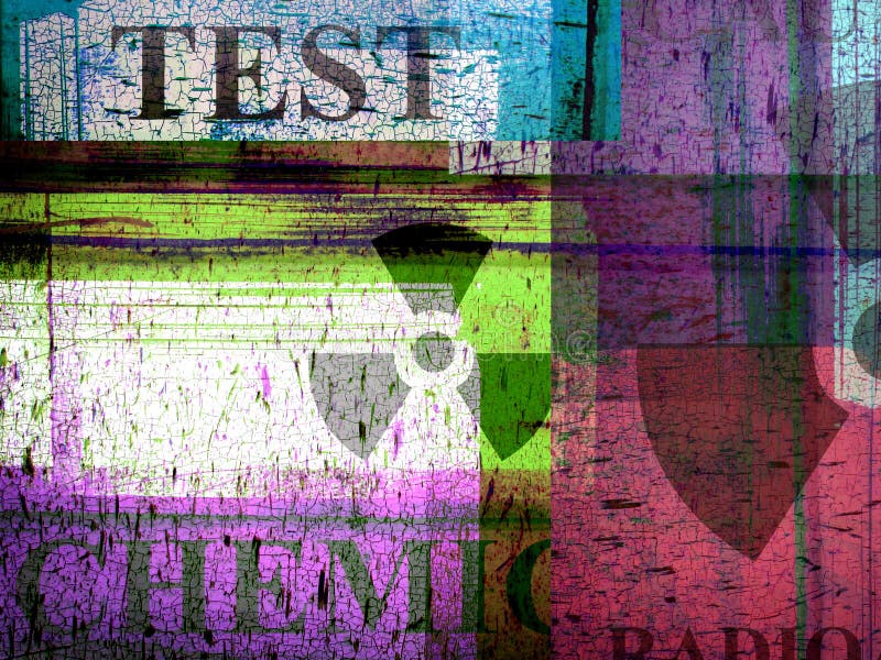 Grunge Background Sign Design Stock Illustration - Illustration of ...