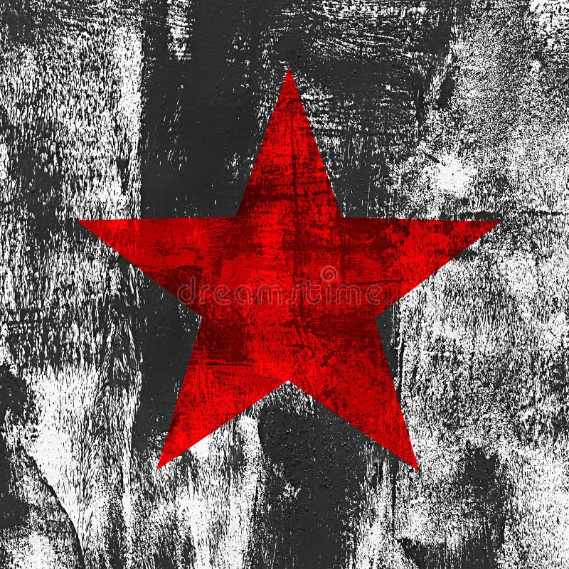Grunge Background with Star Stock Illustration - Illustration of black ...