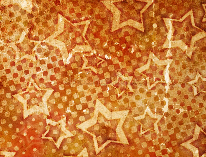 Grunge Background with Stars Stock Illustration - Illustration of ...