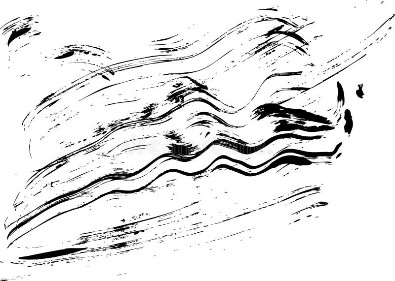 Grunge Background Texture of Black Ink or Paint Scribbles Stock Vector ...