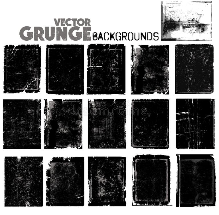 Grunge Backgrounds Frames Vector Stock Illustrations – 1,879 Grunge ...