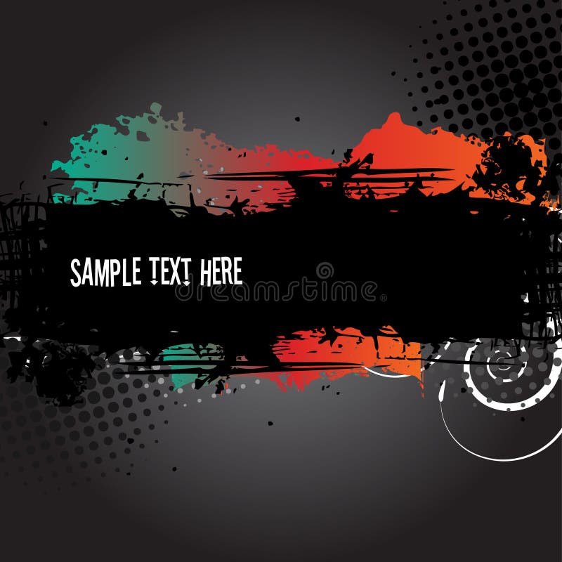 Grunge banner stock illustration. Illustration of paint - 8638638