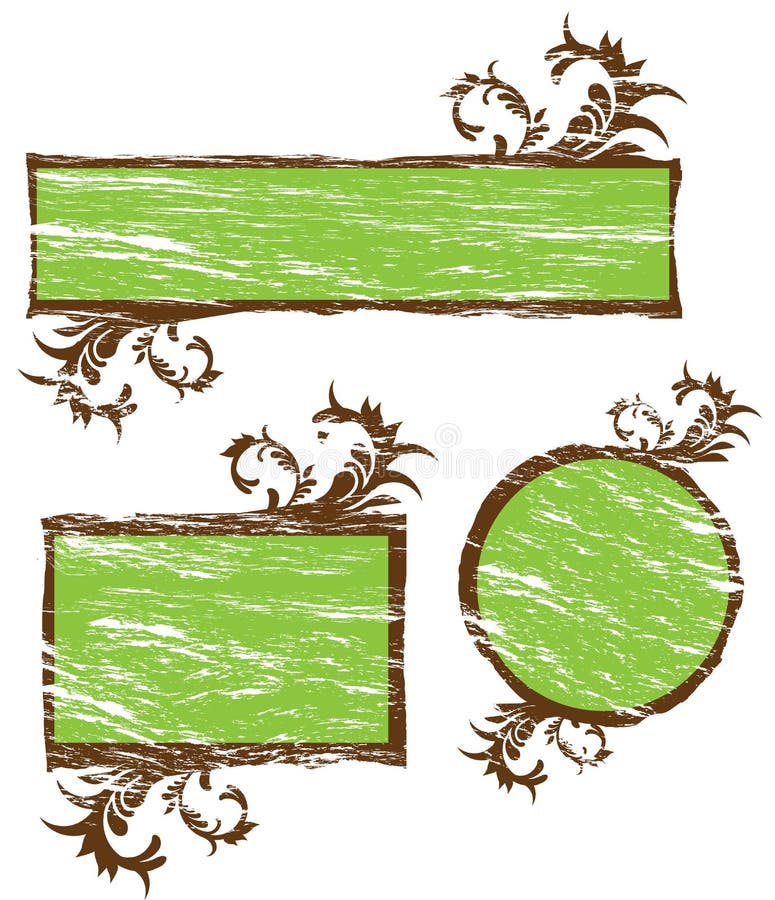 Set of Decorative Banners. Lace Trims. Stock Vector - Illustration of ...