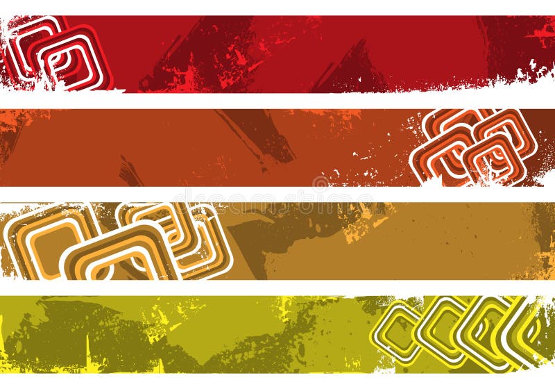 Grunge Banners Place Your Text Here Stock Vector - Illustration of ...