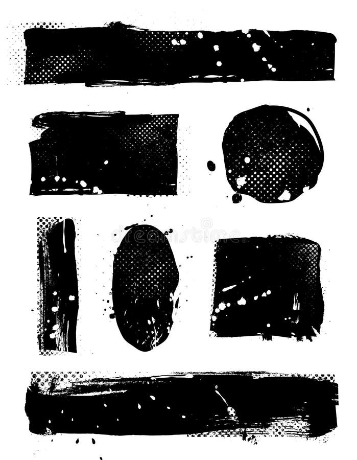 Grunge banners stock vector. Illustration of element - 65662882