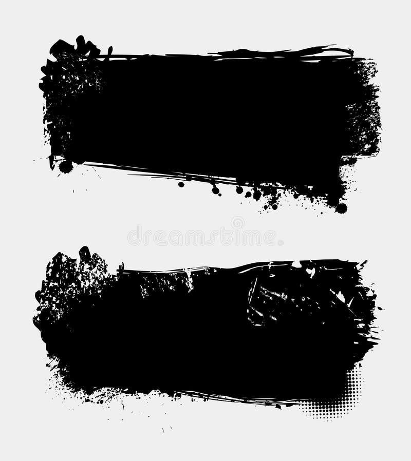 Grunge banners stock vector. Illustration of border - 136104887