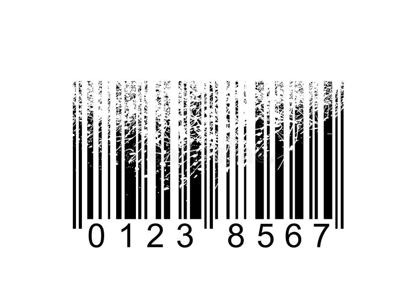 Grunge bar-code stock illustration. Illustration of number - 3855924