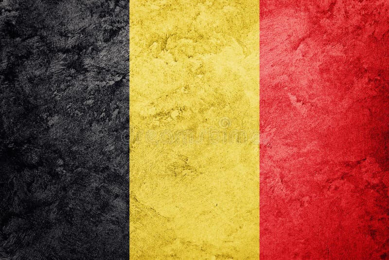 Grunge Belgium Flag. Belgian Flag with Grunge Texture Stock Image ...