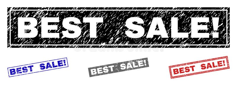 Grunge BEST SALE! Textured Rectangle Watermarks Stock Vector ...