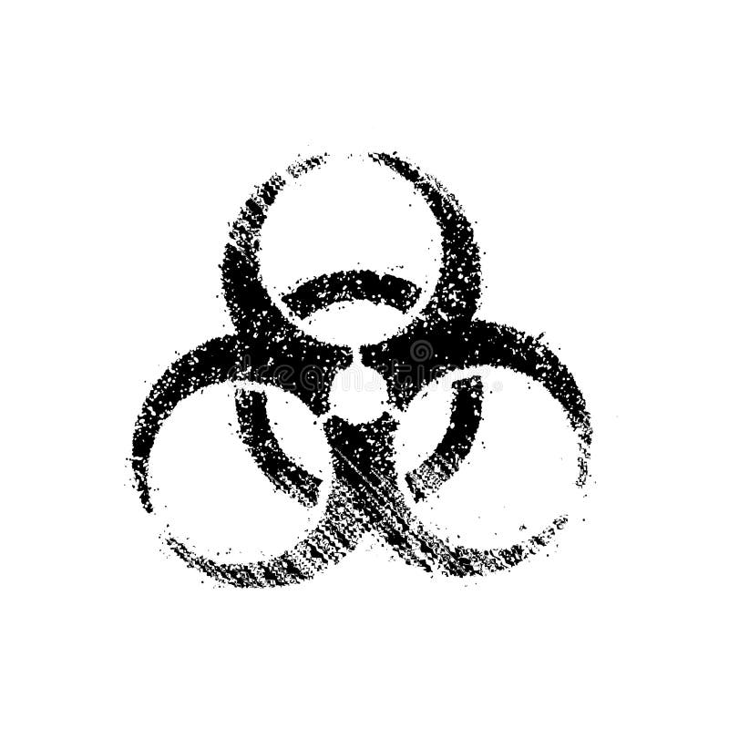 Grunge Biohazard Mark Vector Illustration Stock Vector - Illustration ...