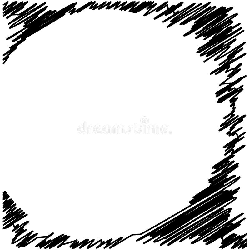 Grunge Black Ink Border Frame Background Stock Vector - Illustration of ...