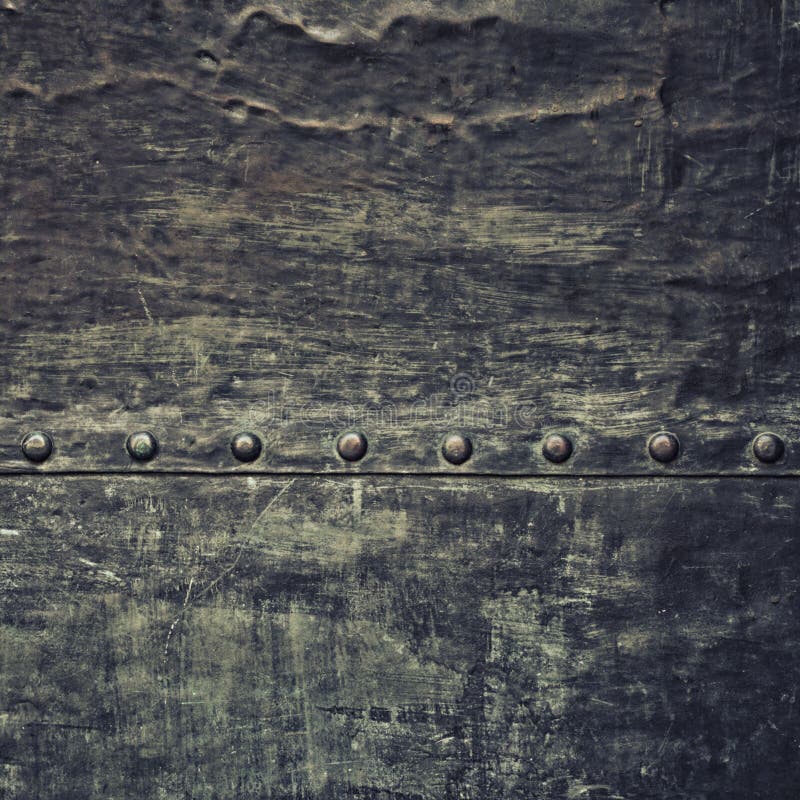 Grunge Black Metal Plate with Rivets Screws Background Texture Stock ...